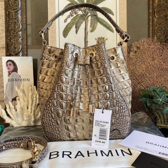 Brahmin | Bags | 345 Gorgeous Neutral Brahmin Brindle Melbourne Melinda ...